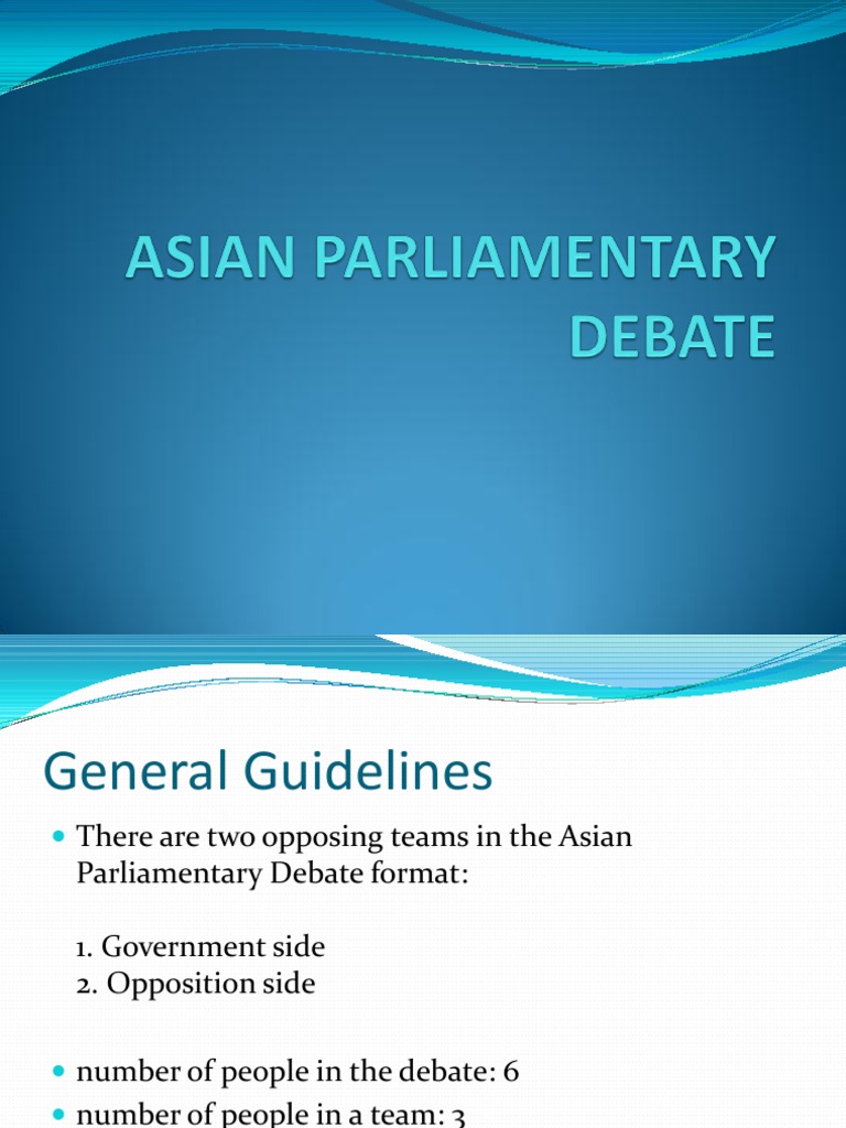 Asian Parliamentary Debate Format and Logical Fallacies | PDF