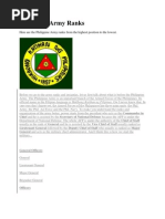 AFP Rank Insignia | PDF