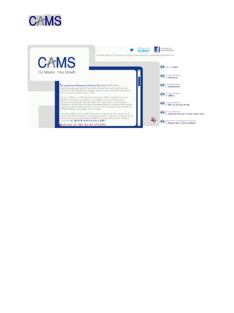 Cams Data | PDF | Cheque | Investor