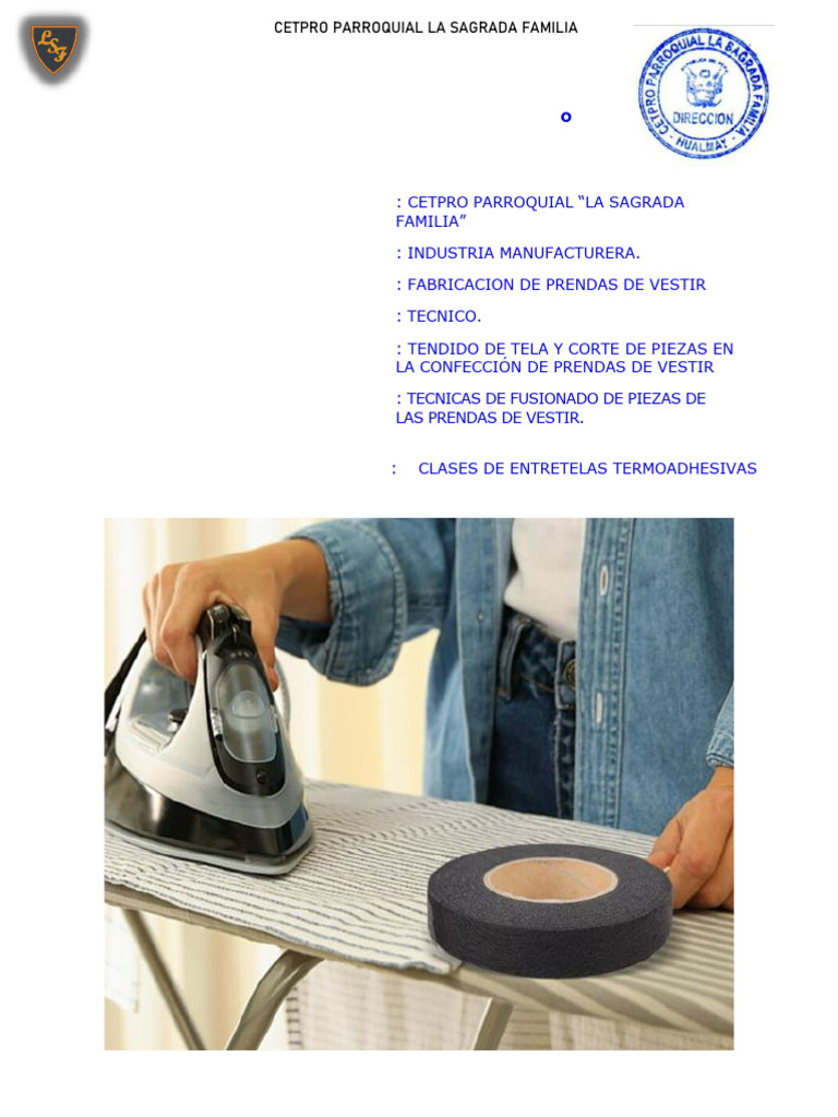 HOJA DE INFORMACION N°3 CLASES DE TERMOADHESIVO | PDF | Textiles | Ropa