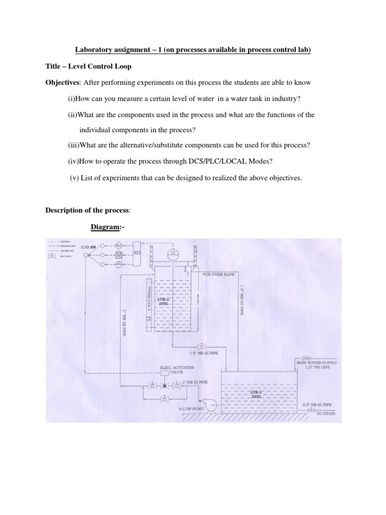 Level Control Loop | PDF | Amplifier | Control System