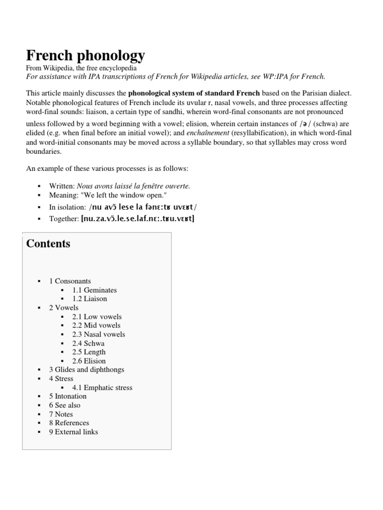 French Phonology | Stress (Linguistics) | Syllable