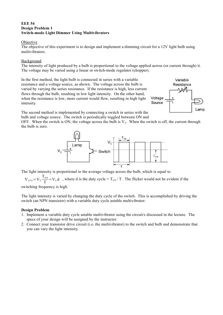 Design Problem 1 Pdf Switch Electromagnetism 