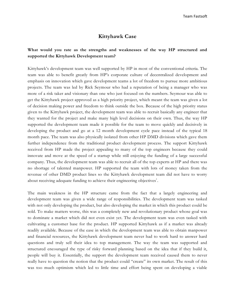 Kitty Hawk Casedoc - California Institute of Technology | PDF | Hewlett ...