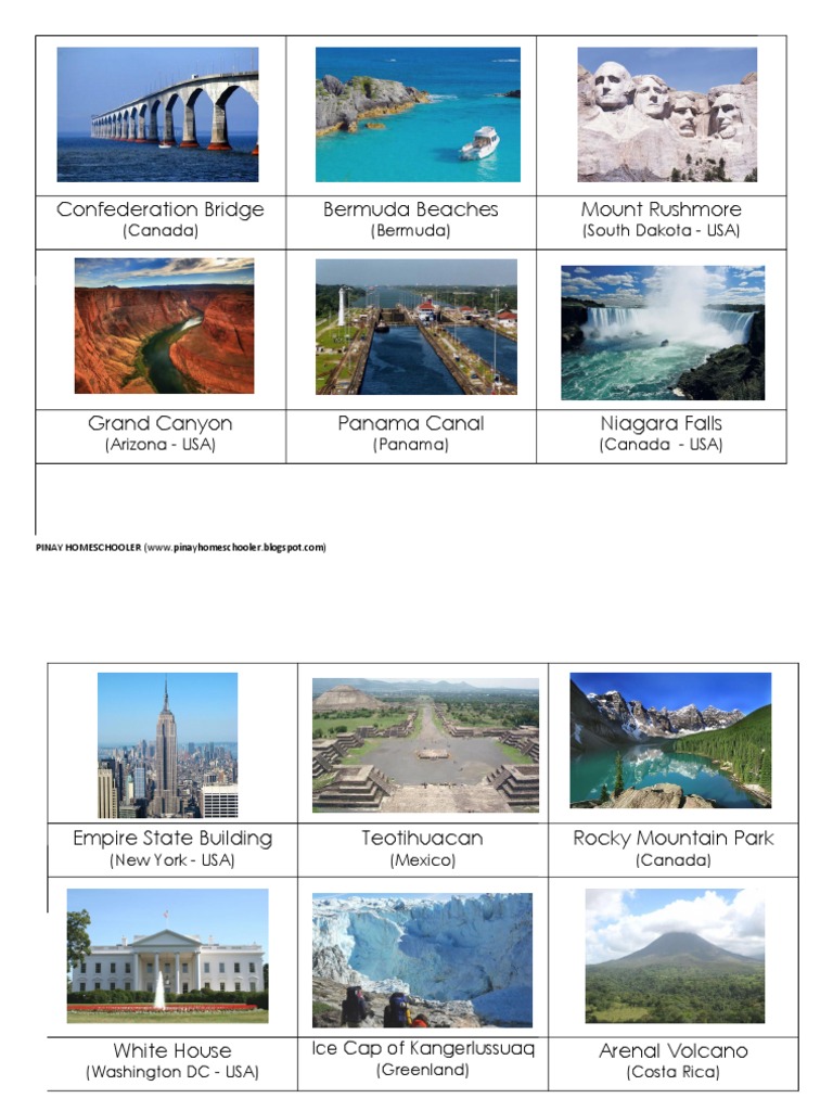 North America Landmarks | PDF
