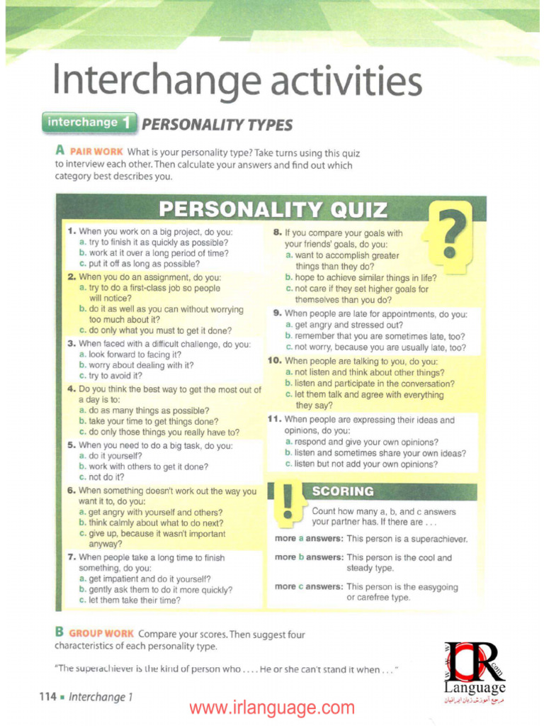Personality Test | PDF | Chess Theory | Chess Openings