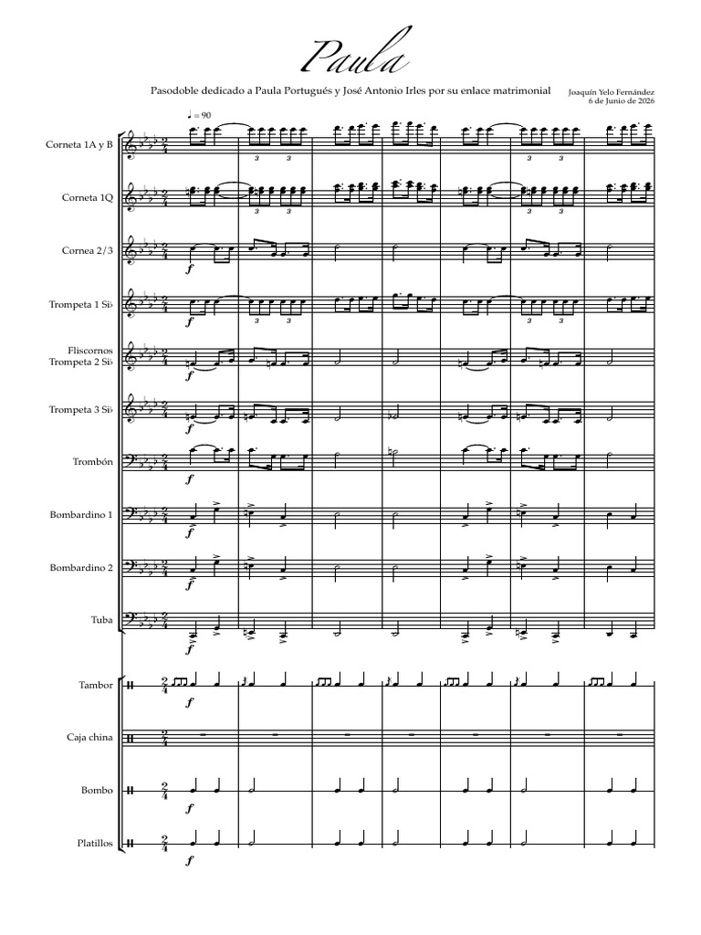 Paula - Partitura | PDF | Alphabet latin | Phonétique