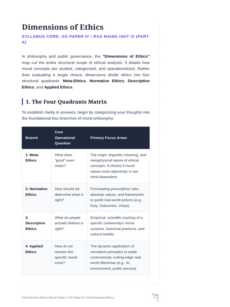 dimensions_of_ethics_notes (1) | PDF