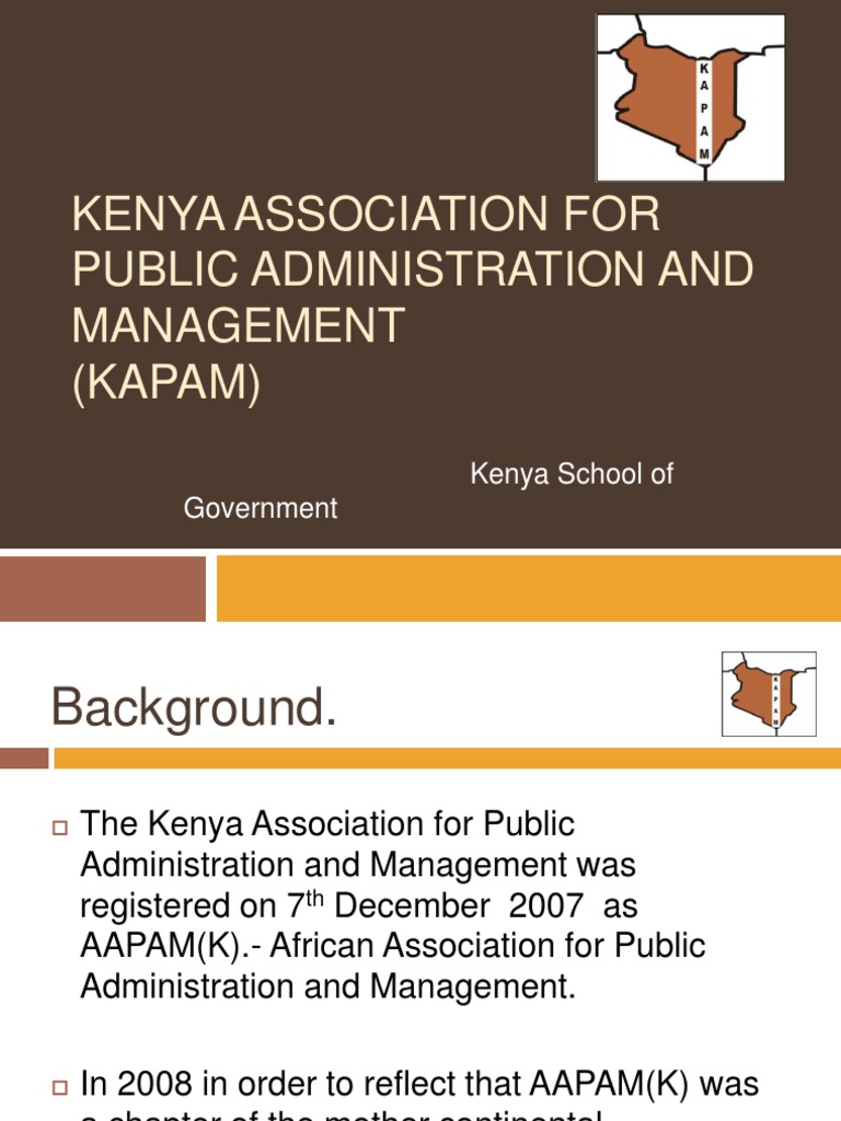 Kenya Association For Public Administration and Management | PDF ...