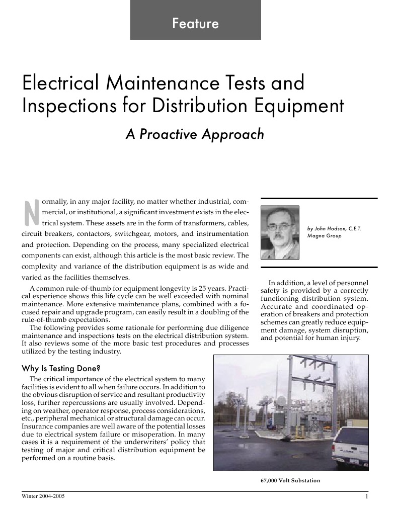Ductor Testing | PDF | Electric Power Distribution | Insulator ...