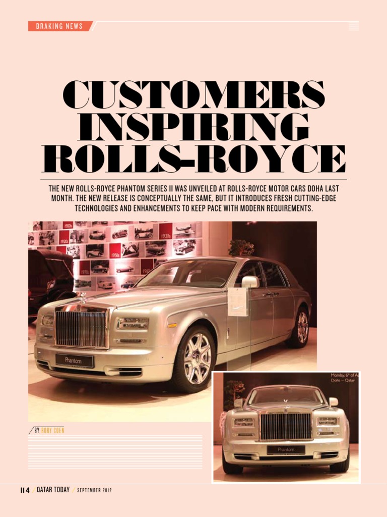 Customers Inspiring Rolls-Royce | PDF | Luxury Vehicles | Car