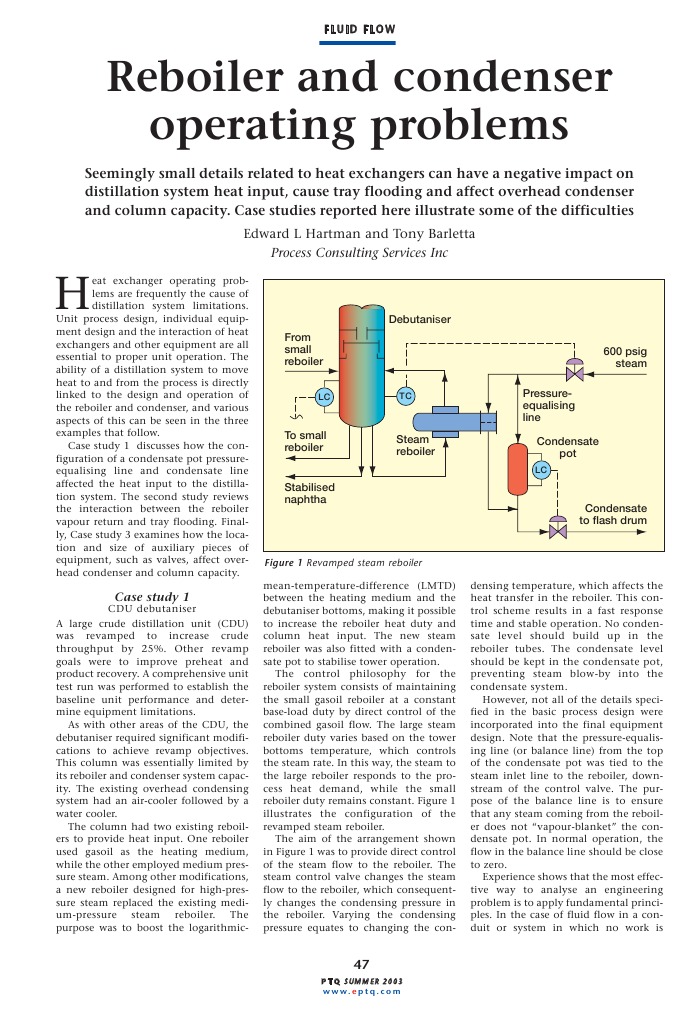 Reboiler and Condenser Optimization | PDF | Heat Exchanger | Liquids