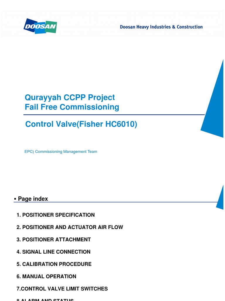 Control Valve Calibration Procedure (Fisher HC6010) | PDF | Electronic ...