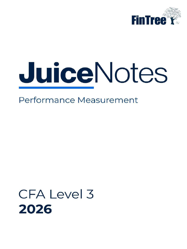 Performance Measurement 2026 | PDF | Portfolio (Finance) | Risk