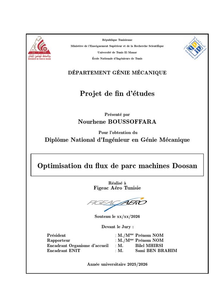 Rapport de Stage PFE NB-brouillon | PDF | Lean (production)