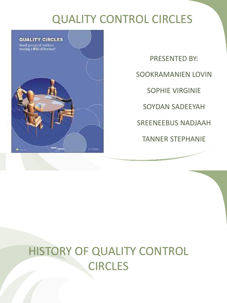 Quality Control Circles Guide | PDF | Facilitator | Infographics