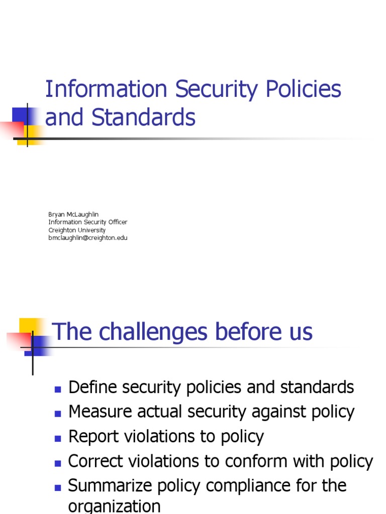 Information Security Policies and Standards | PDF | Information ...