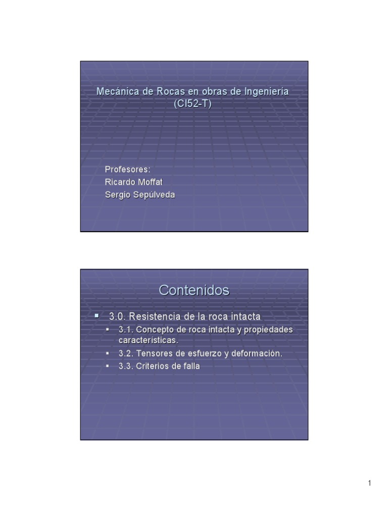 Resistencia de La Roca Intacta | PDF | Elasticidad (Física) | Estrés ...