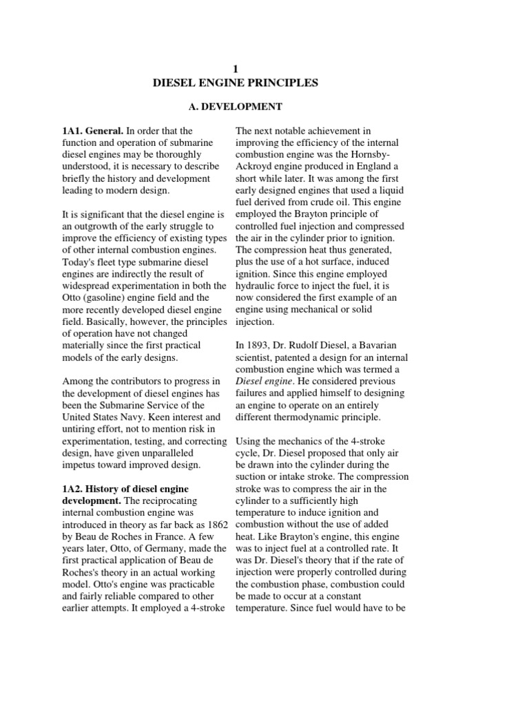 The Development and Evolution of Diesel Engines for Submarine ...