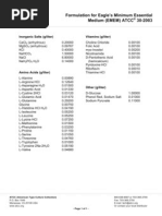 30-2003 Product Sheet - Eagle's Minimum Essential Medium (EMEM) | PDF ...