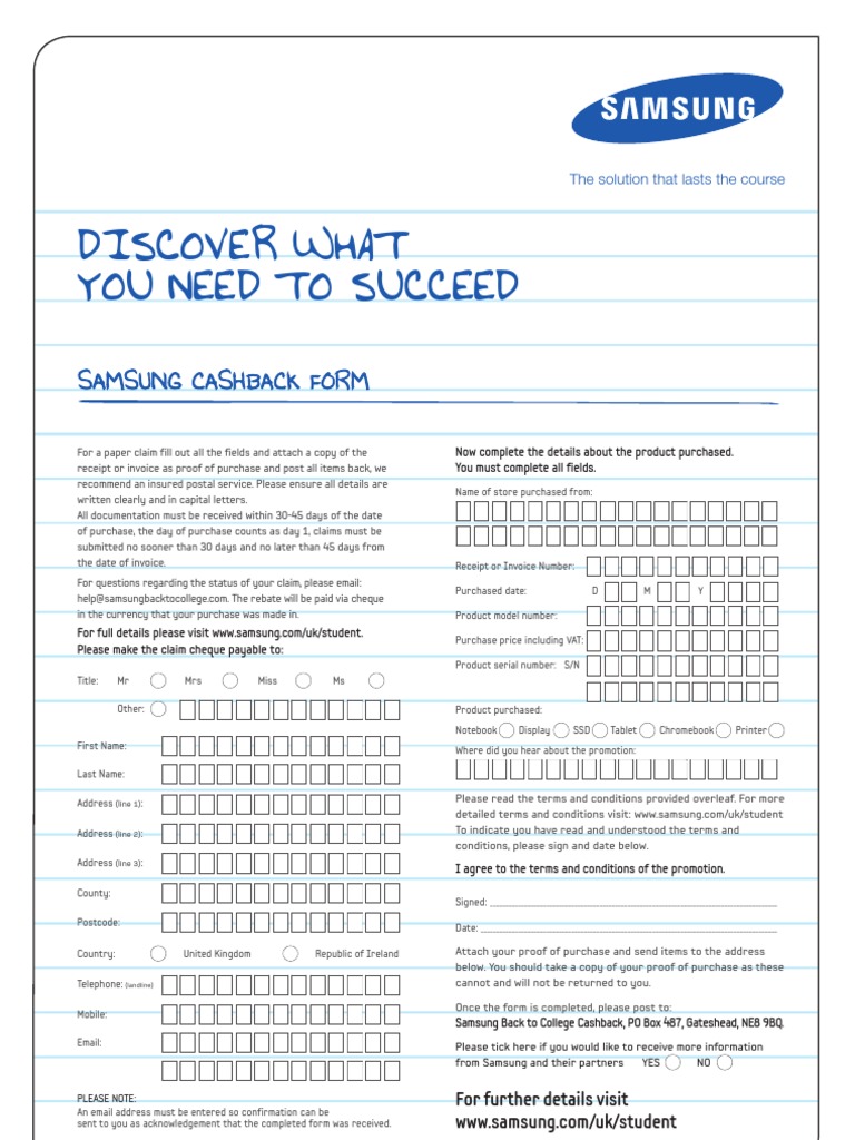 Samsung BTS Claim | PDF | Receipt | Cheque