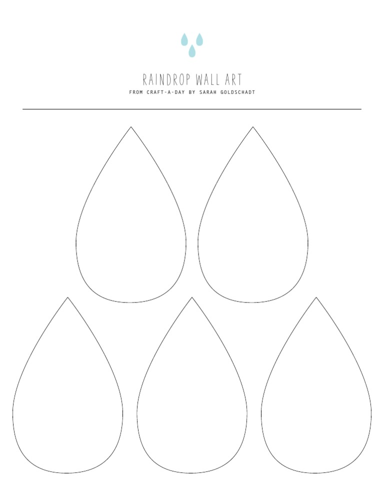 Raindrop Wall Art PDF | PDF