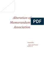 Alteration of Memorandum and Articles of Association | PDF | Articles ...