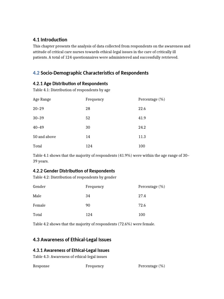 Chapter 4 Approved Format | PDF | Knowledge | Gender
