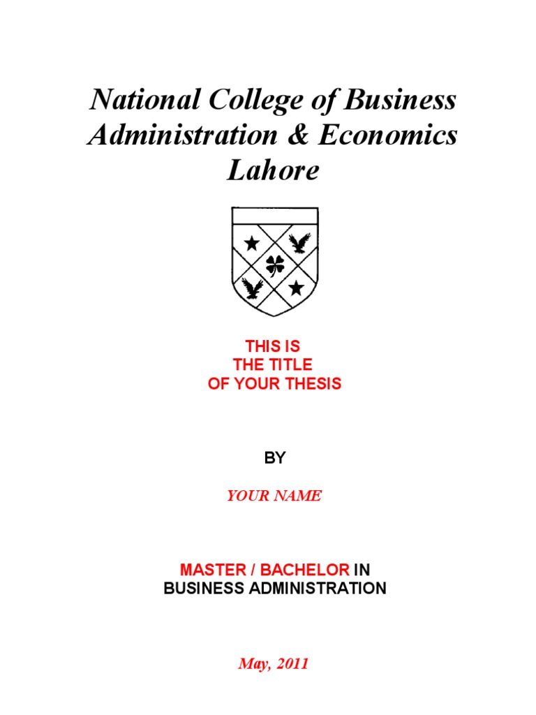 MBA-BBA Dissertation Template | PDF | Thesis | Human Resource Management