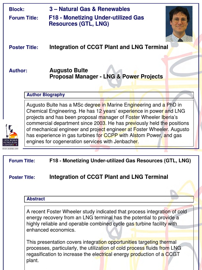 LNG Terminal and CCGT Integration | PDF | Gas Turbine | Gas Compressor