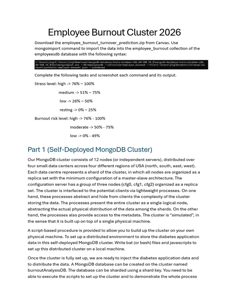 Employee Burnout Cluster 2026 | PDF | Computer Cluster | Occupational ...