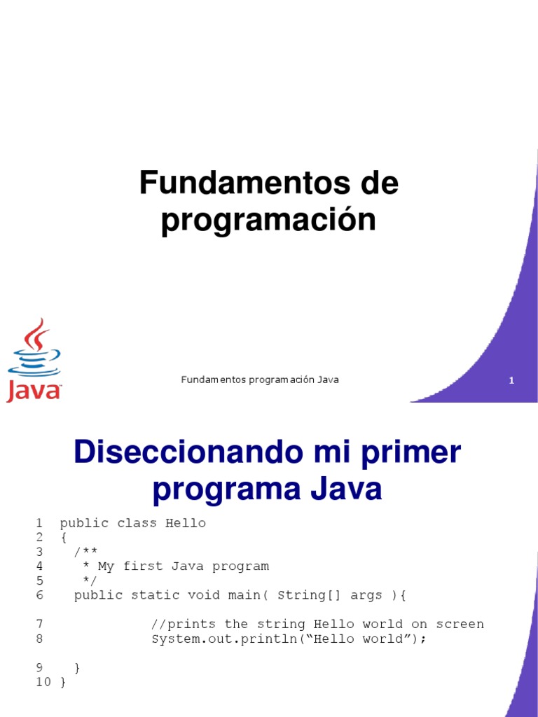 Done02javaprogbasics 1231352317804125 1 | PDF | Java (lenguaje de programación) | Comillas