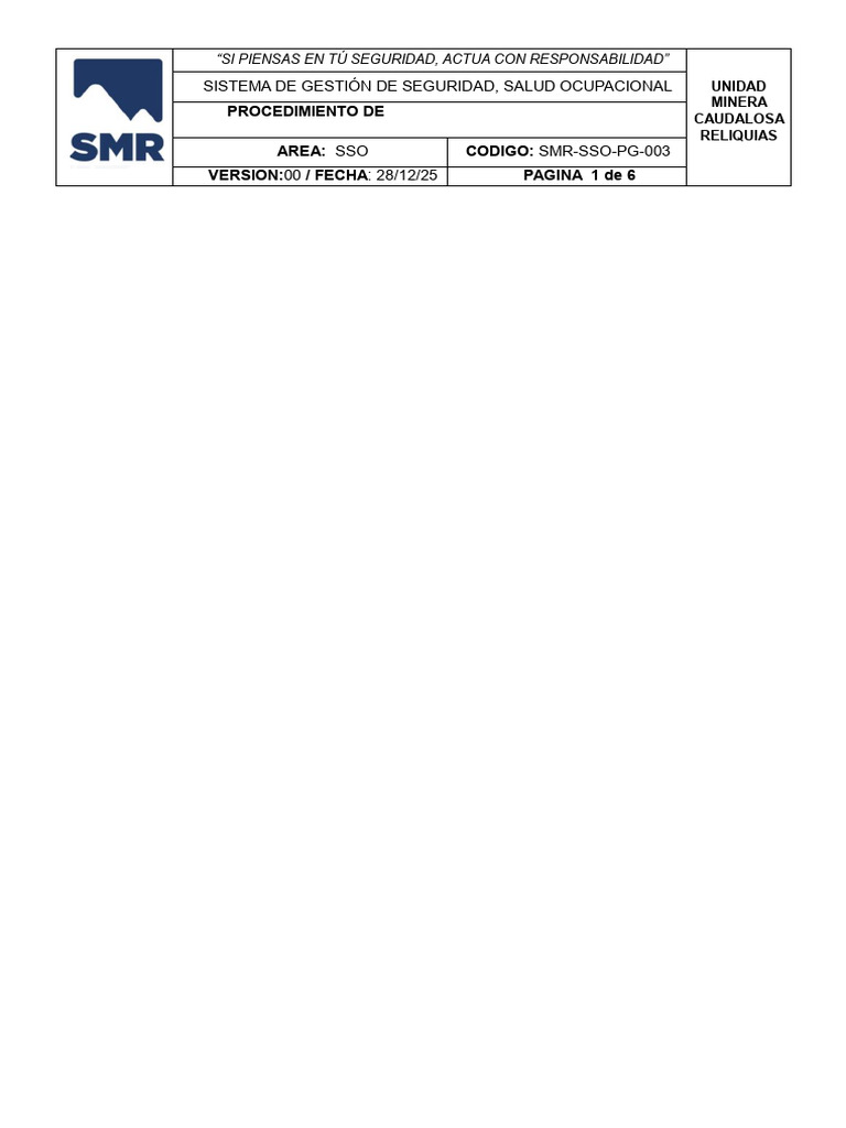 Smr-sso-pg-003 Iperc Linea Base | PDF | Evaluación de riesgos ...