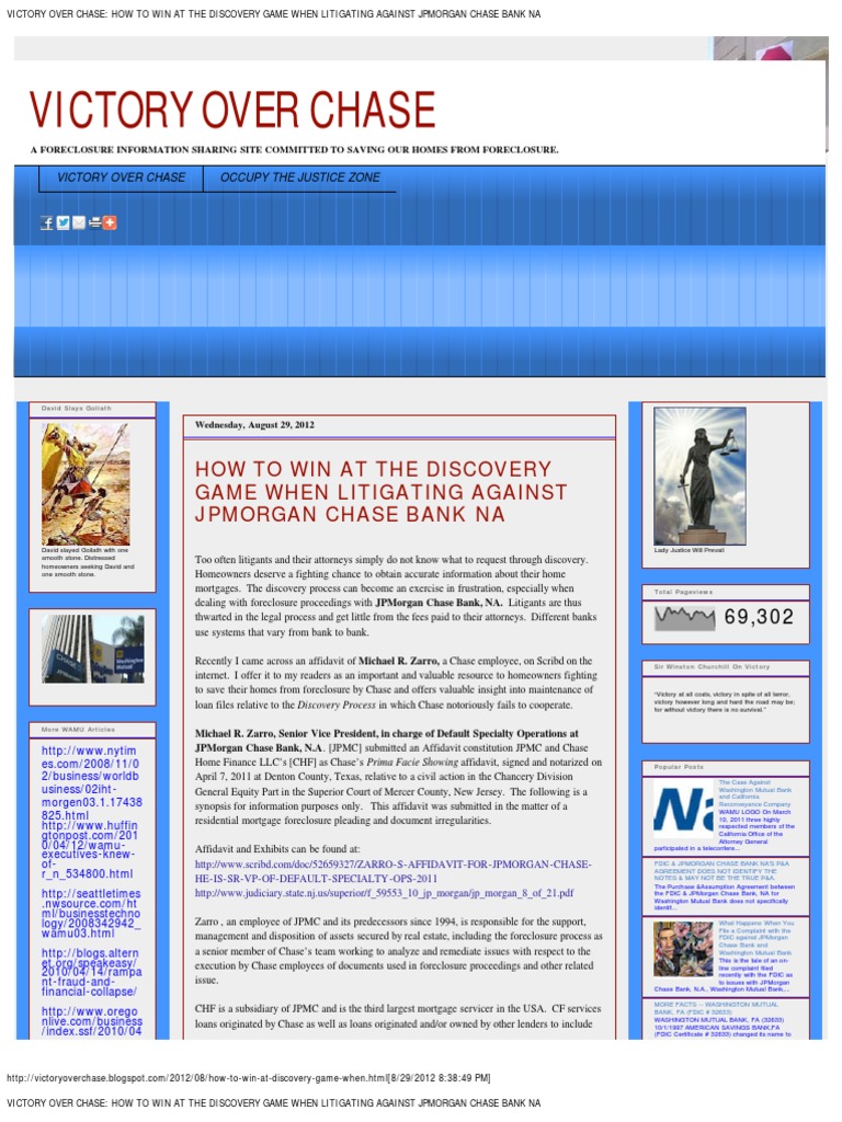 Michael Zarro's Affidavit Insights | PDF | Freddie Mac | Foreclosure