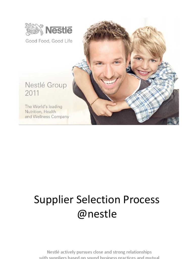 Supplier Selection Process @nestle | PDF | Supply Chain | Nestlé