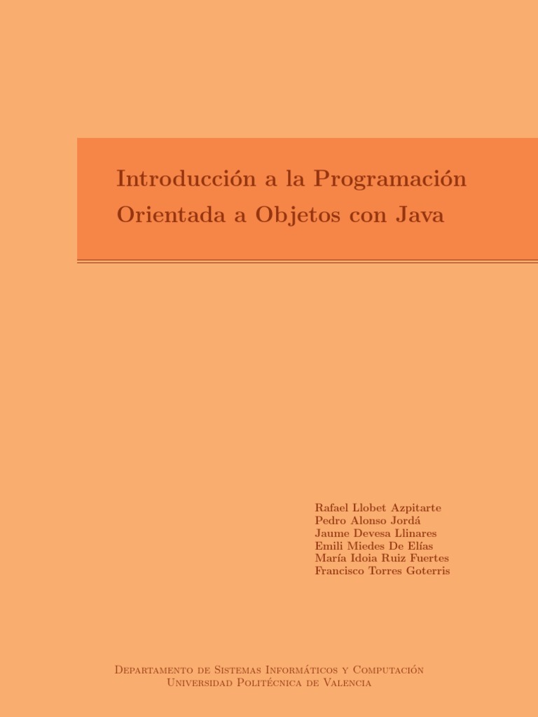 Introduccion POO Con Java | PDF