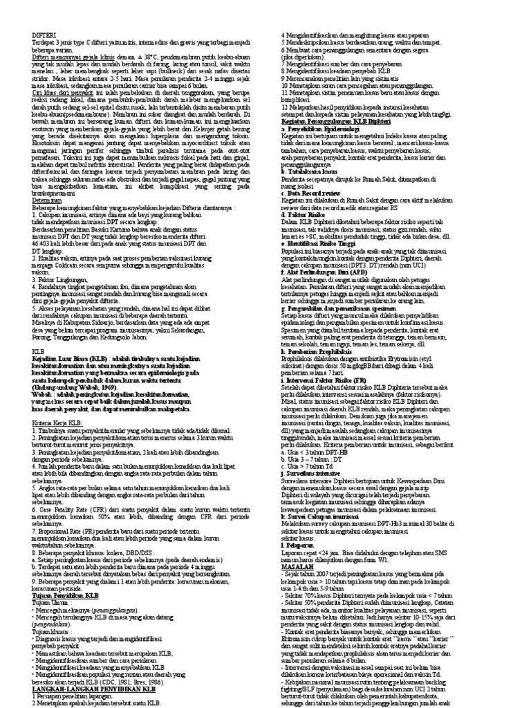 Difteri Print | PDF