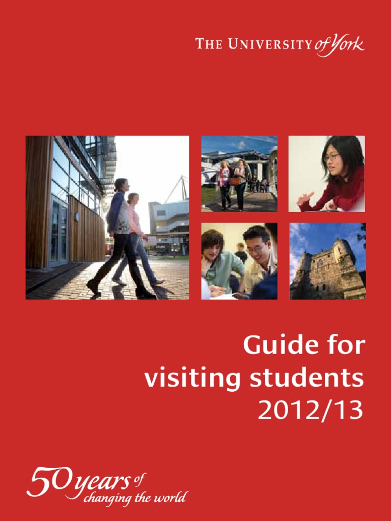 Guide For Visiting Students 2012-13 | PDF | University And College ...