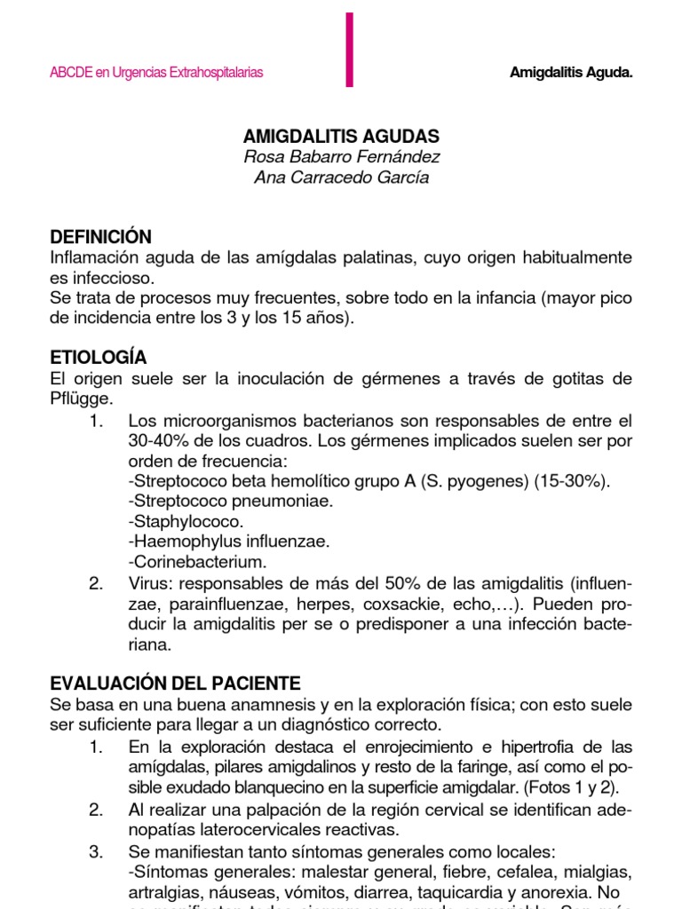 64 Amigdalitis Aguda 02 Final | PDF | Penicilina | Rtt