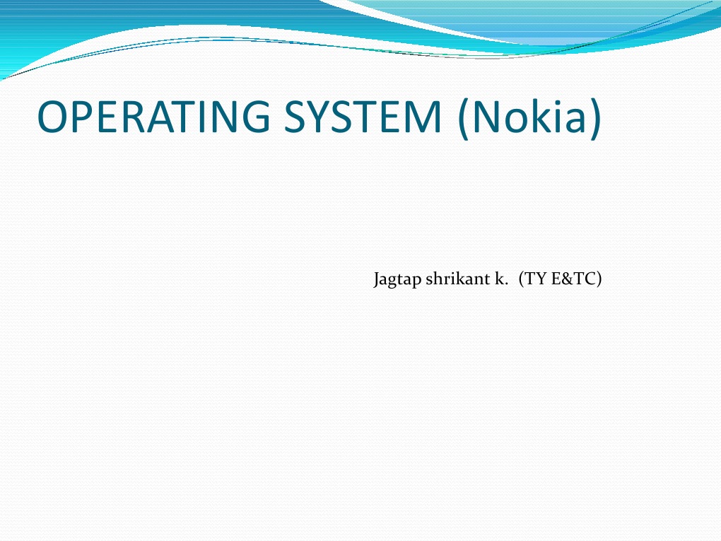 Nokia Operating Systems Overview | PDF