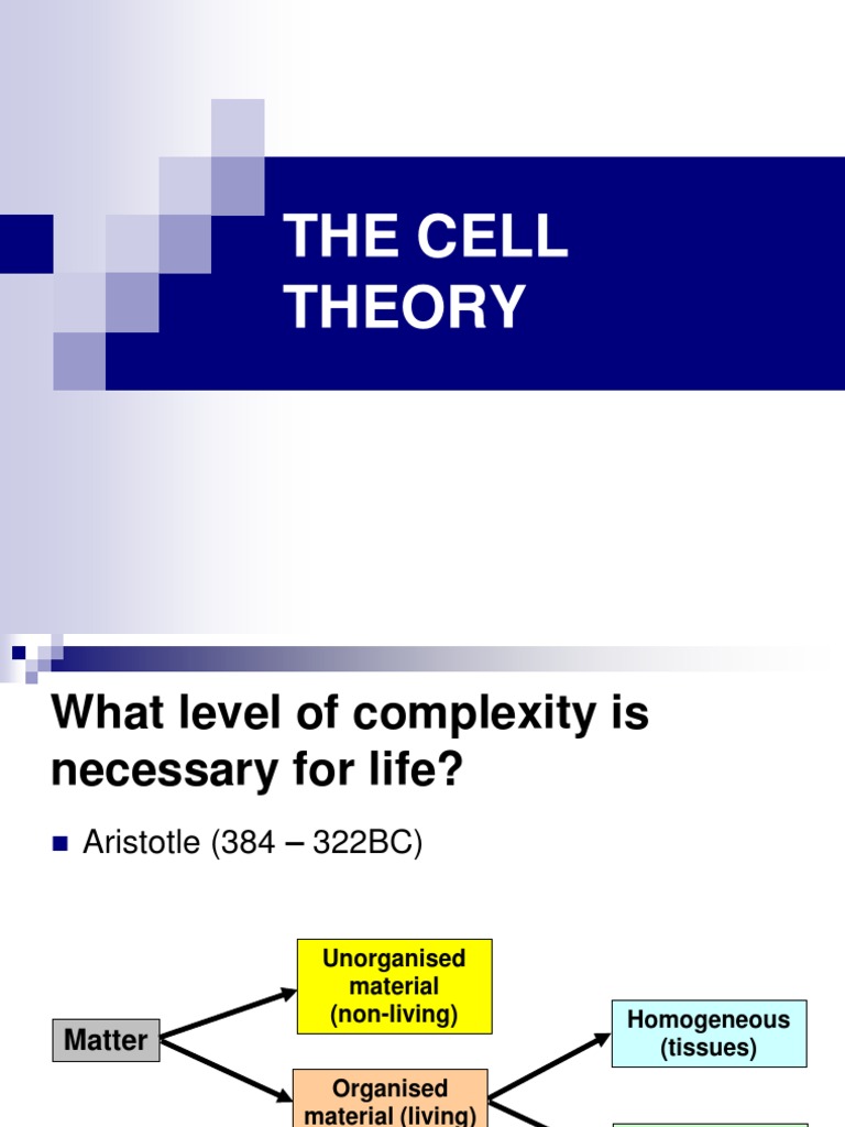 01the Cell Theory | PDF | Cell (Biology) | Organisms