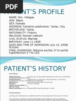 Patient Profile Template | PDF | Clinical Medicine | Medical Specialties