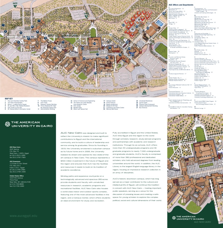 AUC Campus Map | PDF | Academia | Science