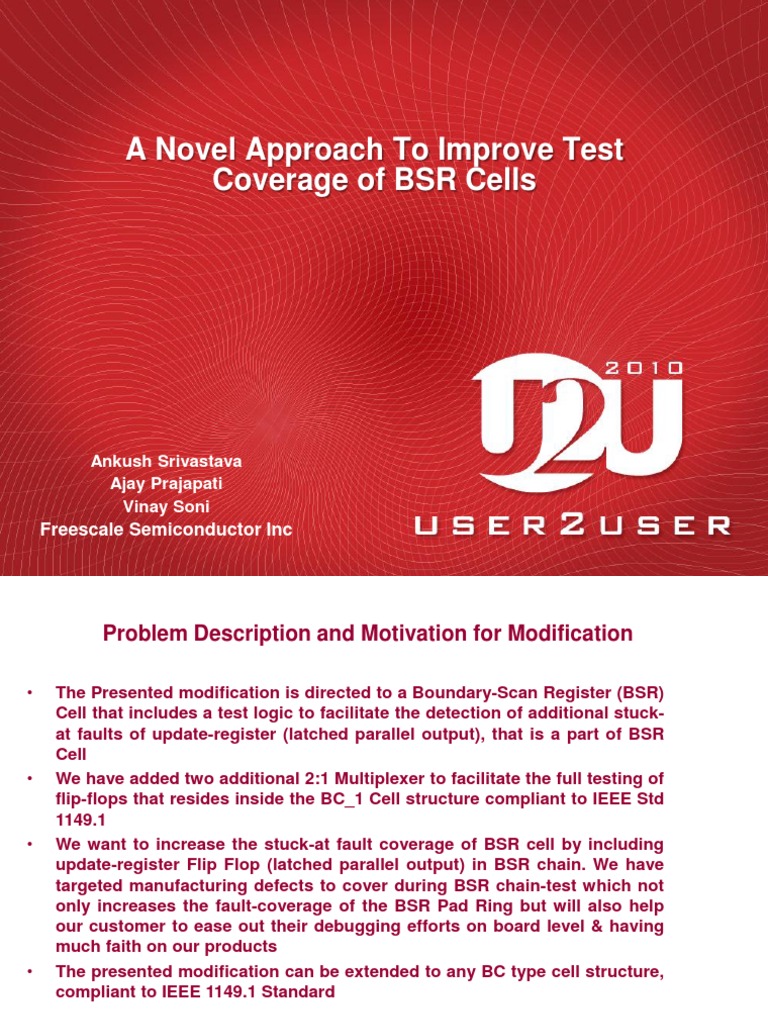 A Novel Approach To Improve Test Coverage of BSR Cells: Freescale ...