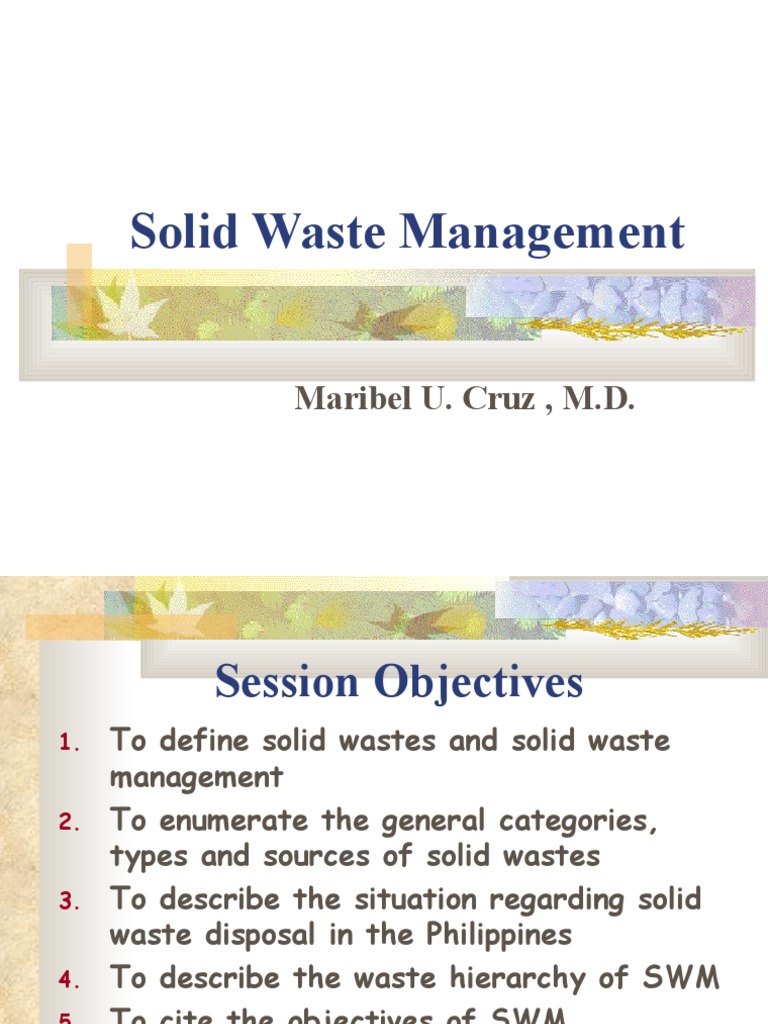 Solid Waste Management | PDF | Municipal Solid Waste | Waste Management