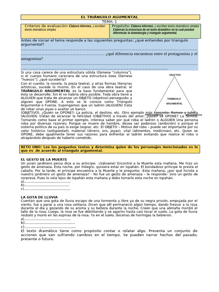 Triangulo Argumental Tema 1- Bmii- 2026 (3) | PDF | Hueso