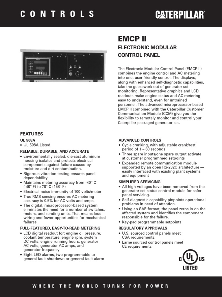 Emcp 2 | Download Free PDF | Electric Generator | Switch