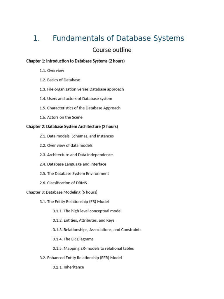 Fundamentals of Database Systems | PDF