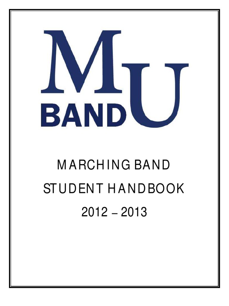 2012 Marching Band Handbook Final | PDF | Lunch | Bus