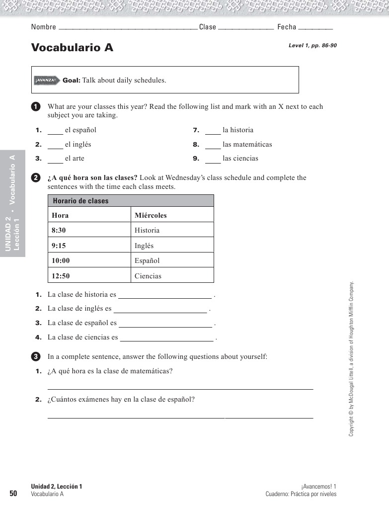 Unidad 2 Leccin 1 | PDF | Idiomas